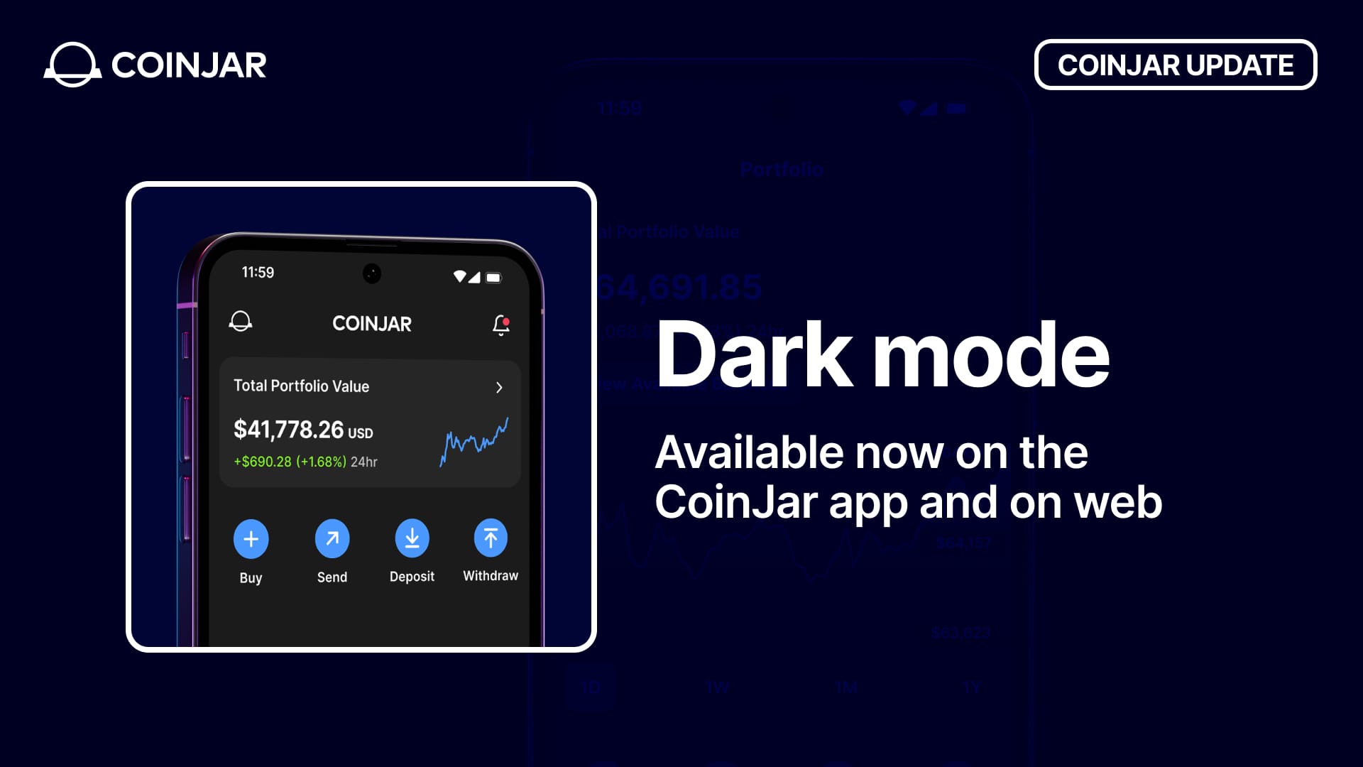 It’s Here! Say Hello to Dark Mode on CoinJar